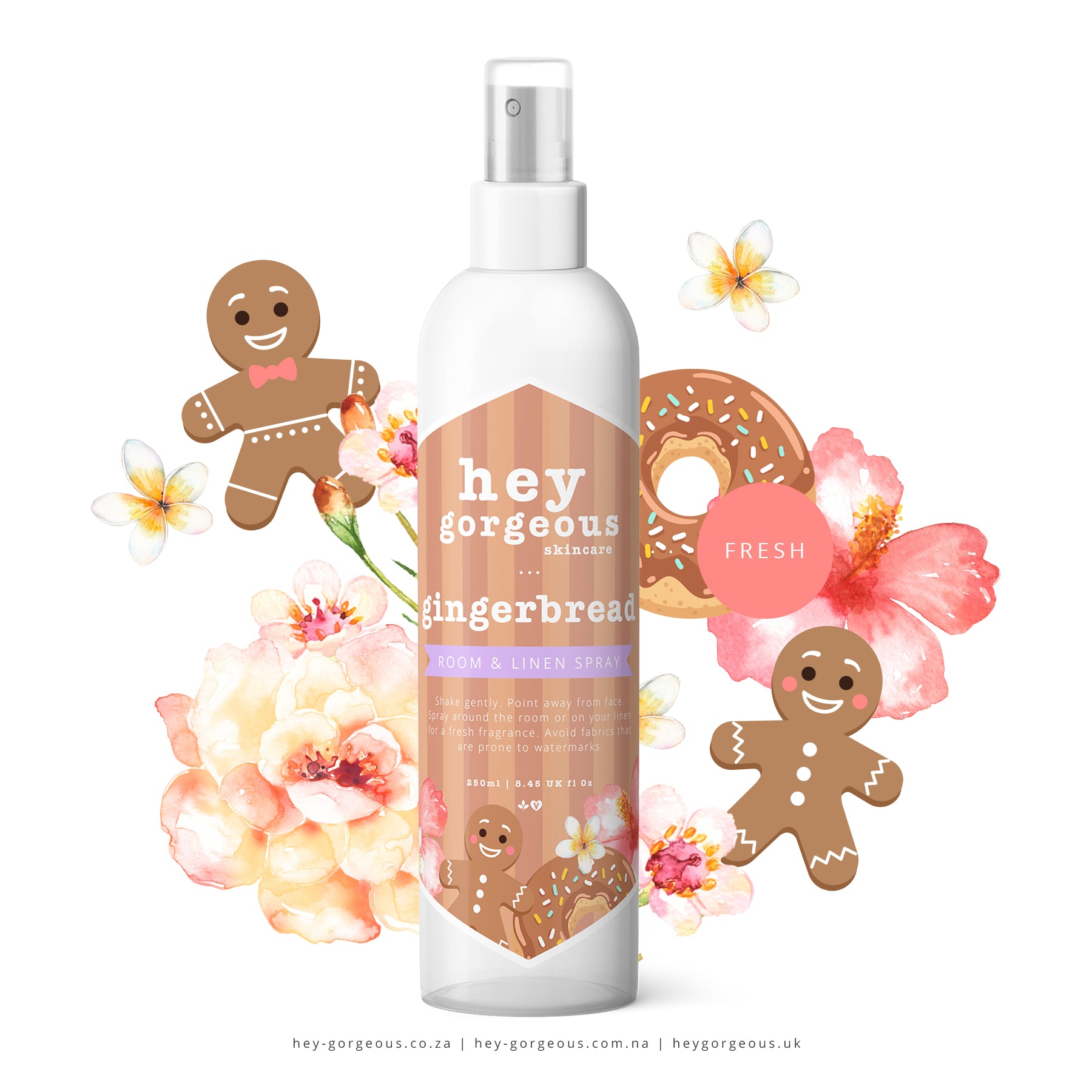Gingerbread Room & Linen Spray – Hey Gorgeous